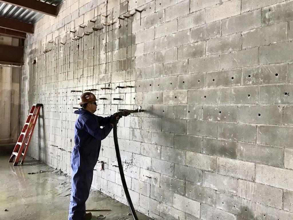 Block Wall Grouting – Helical Specialty Contractors
